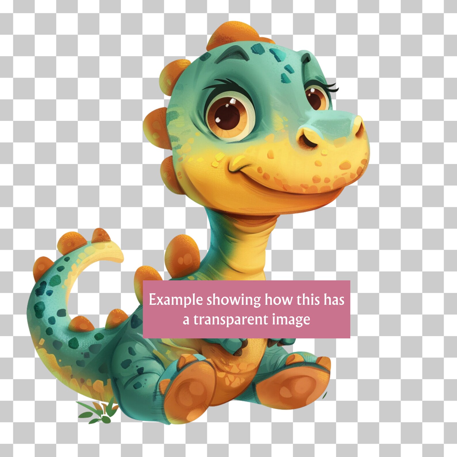 Cute Dino, Dinosaur Clip Art 4 High Quality Pngs, Digital Download ...