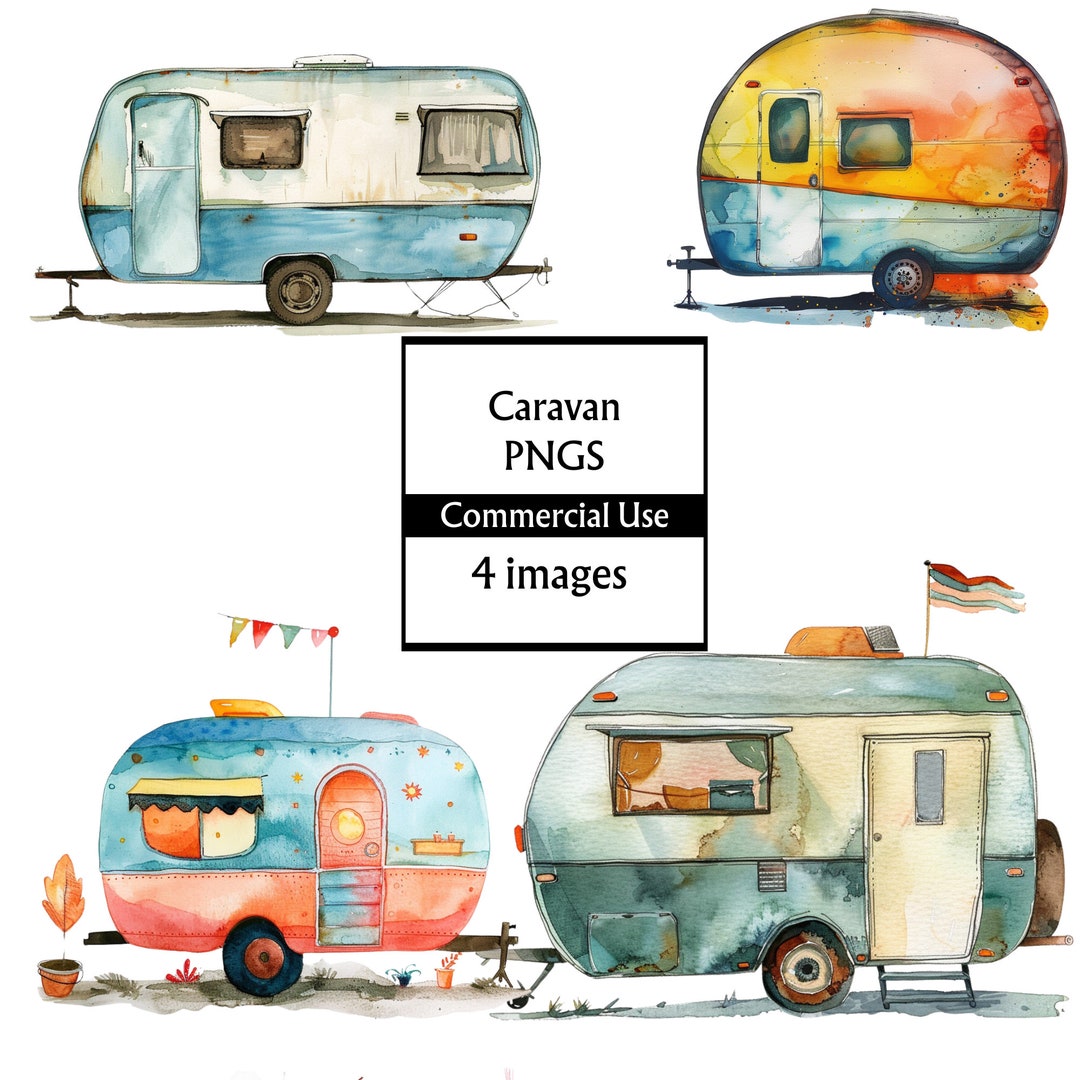 Cute Caravan Clipart,printable Image, Sublimation,camping Png ...