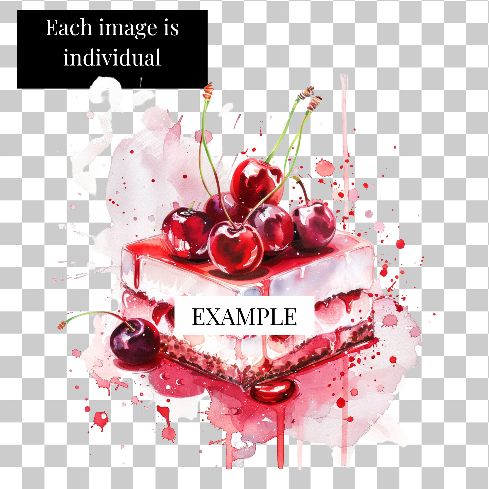 Cherry Pie and Cherry Cakes Clip Art, Cheery Cheescake Clipart, Png ...