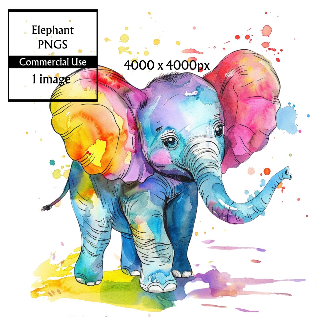 Elephant Watercolour Image, Elephant Water Colour Png, Clipart, Clip ...