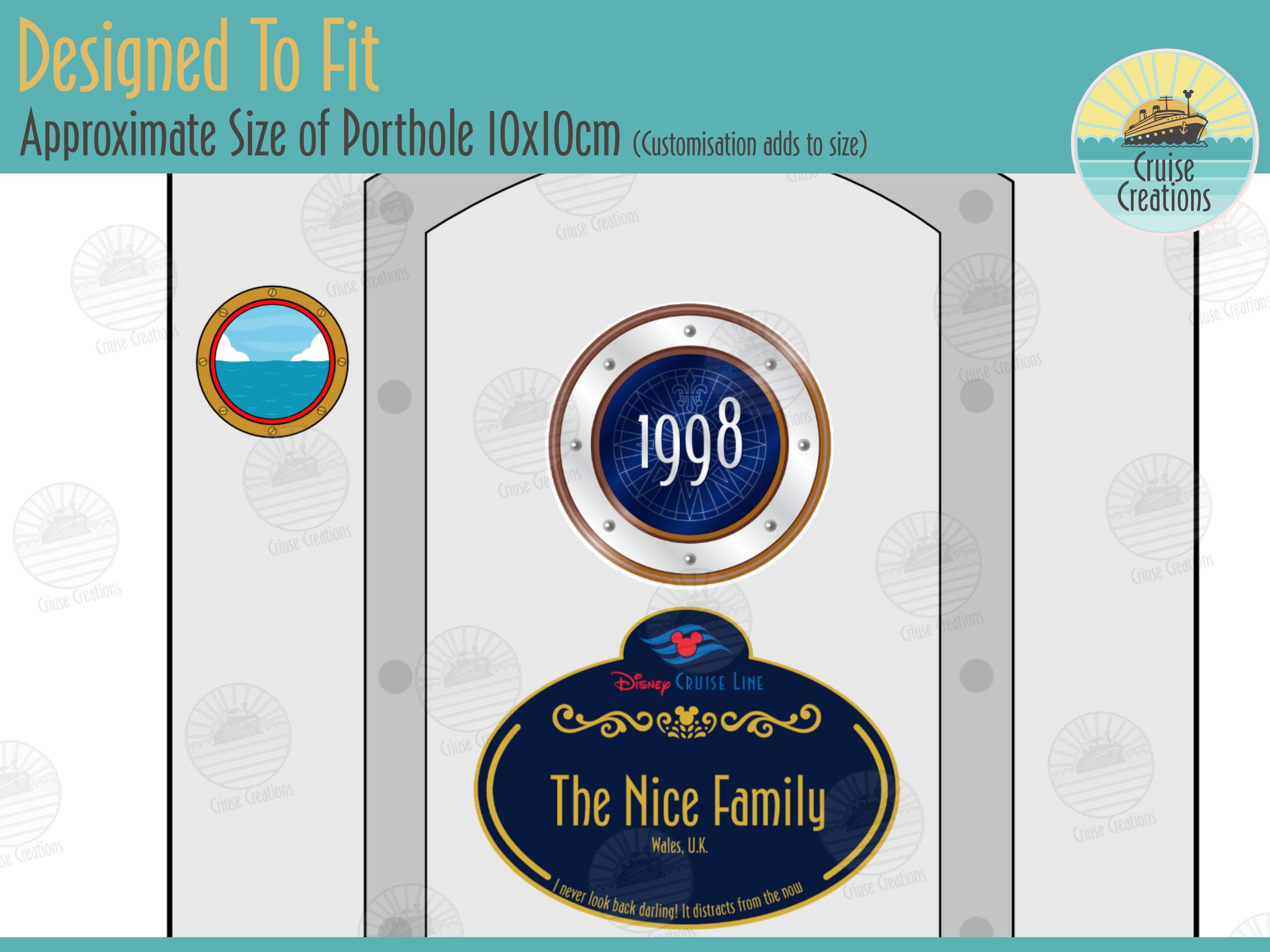 Customisable Baymax Disney Character Porthole Magnets for Cruise Door ...