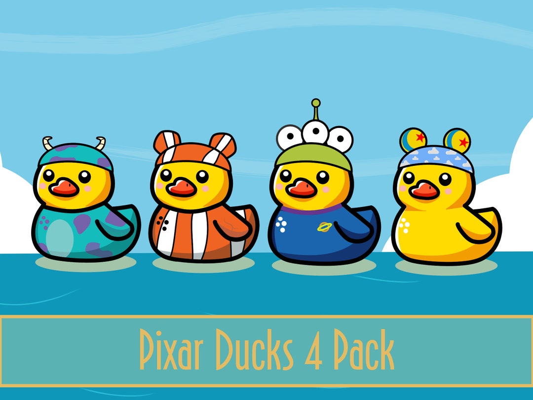 Pixar Cruising Ducks :set of 4 / 12 Duck Magnets for Pixie Dust and ...