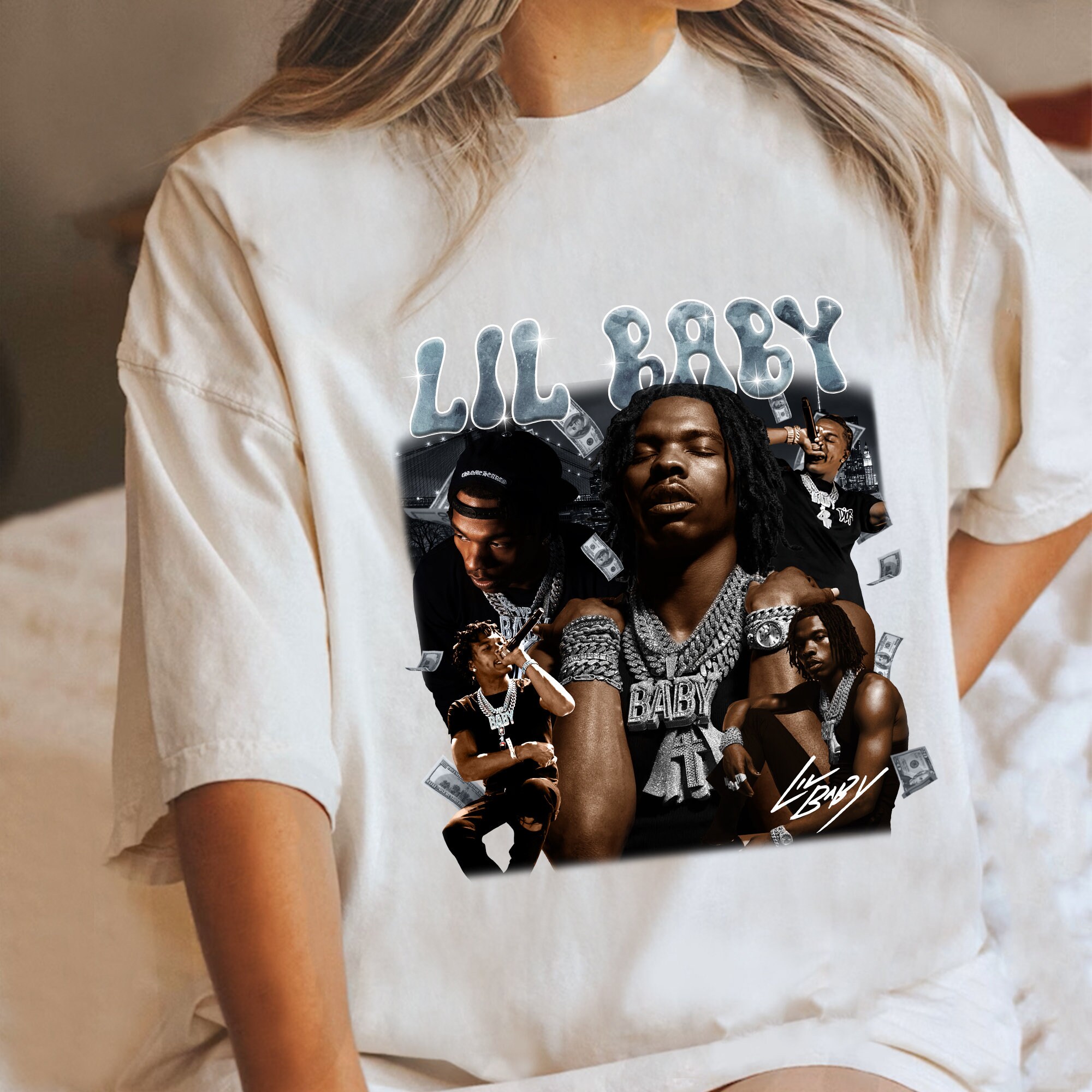 Vintage Lil Baby Png , Ready to Print, Printable Design, Artist, 90s ...