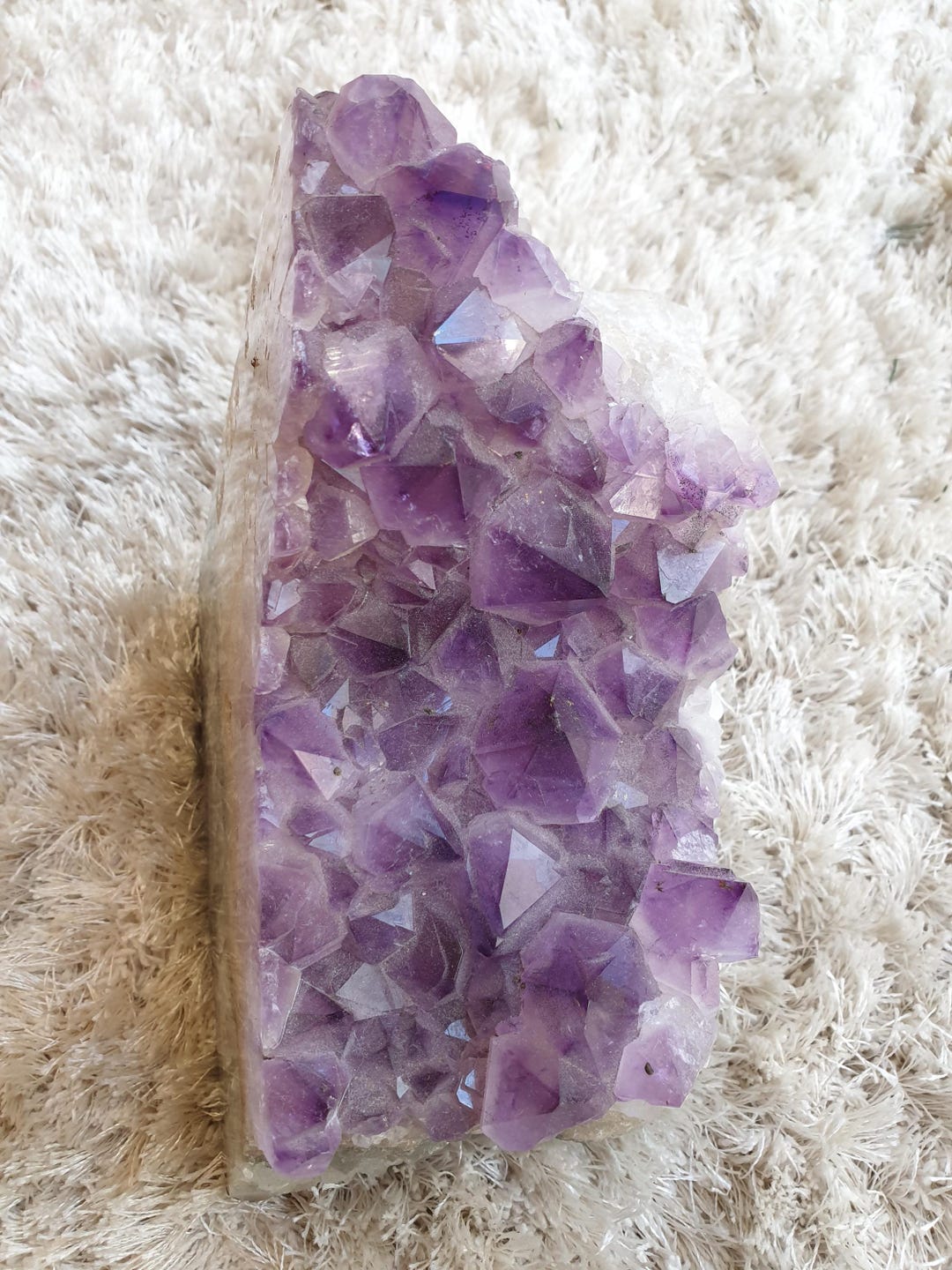 Natural Amethyst Geode on Quartz, Agate & Basalt Base | Collector’s ...