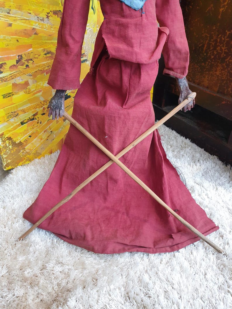 Wayang Golek | Wooden Rod Puppet Representing a Buta Demon (1980s ...