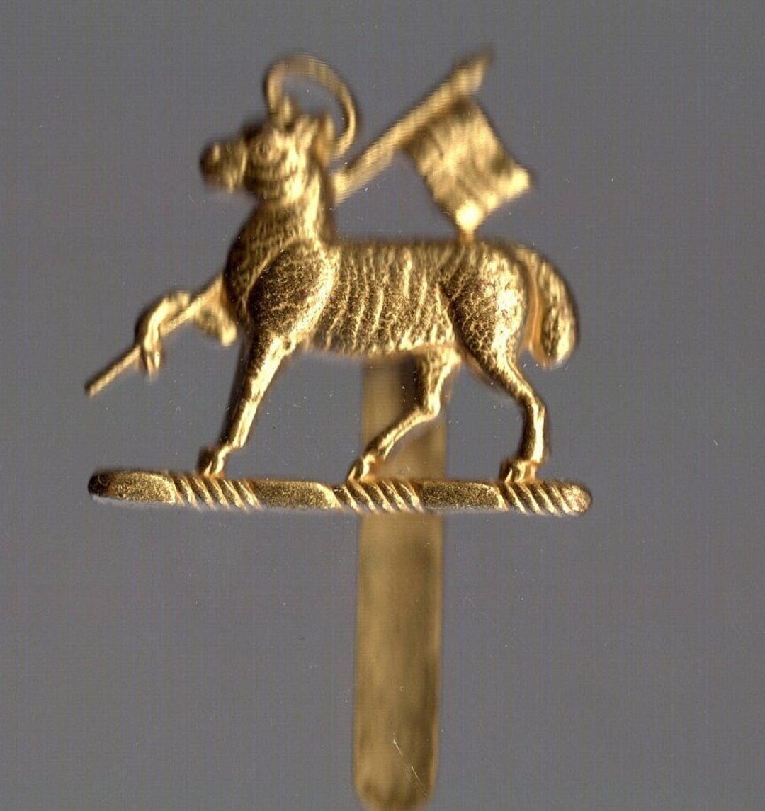 The Queen's Royal Regiment Cap Badge - Etsy