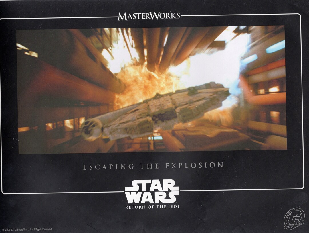 Star Wars Masterworks Collectors Cards, 'escaping the Explosion' - Etsy