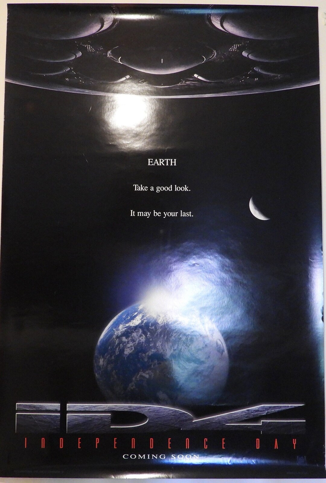Independence Day (1996) Earth From Space Cinema Poster - Etsy