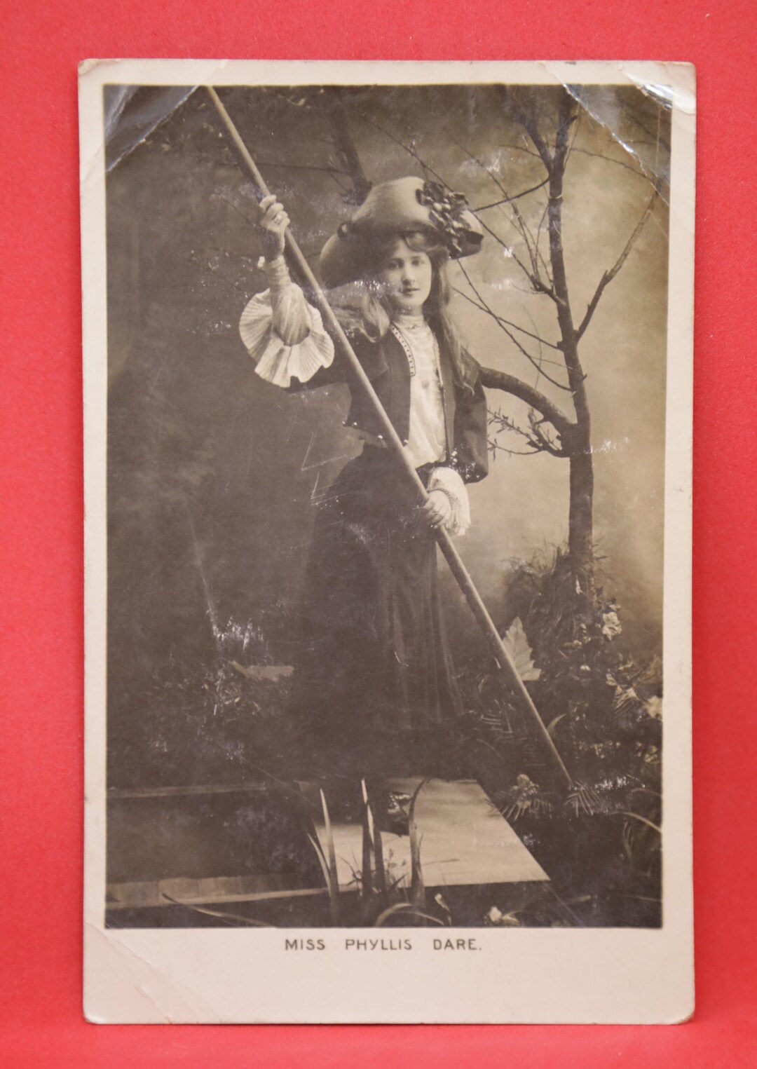 Vintage Used Postcard miss Phyllis Dare - Etsy