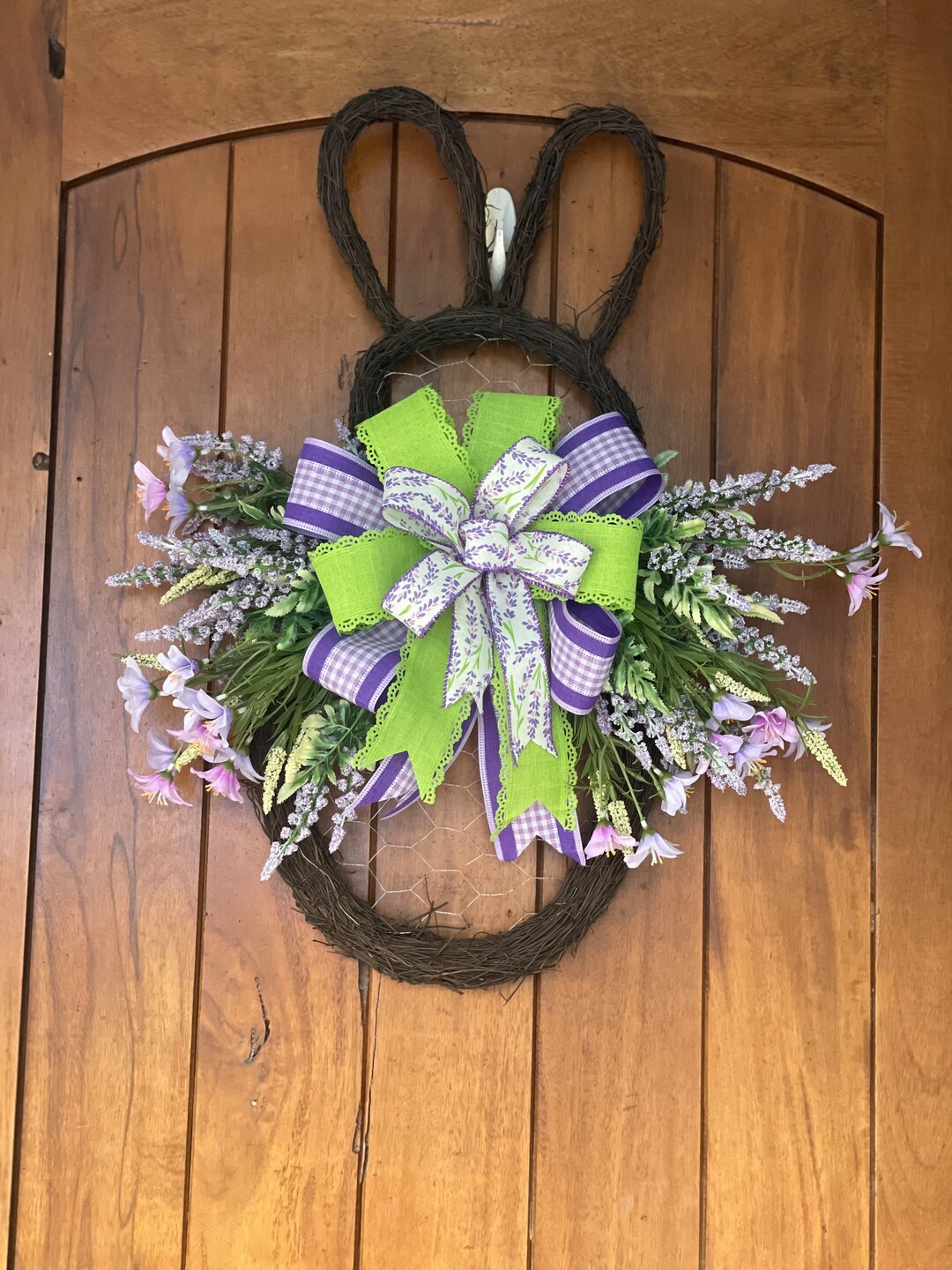 Grapevine Bunny Wreath - Etsy