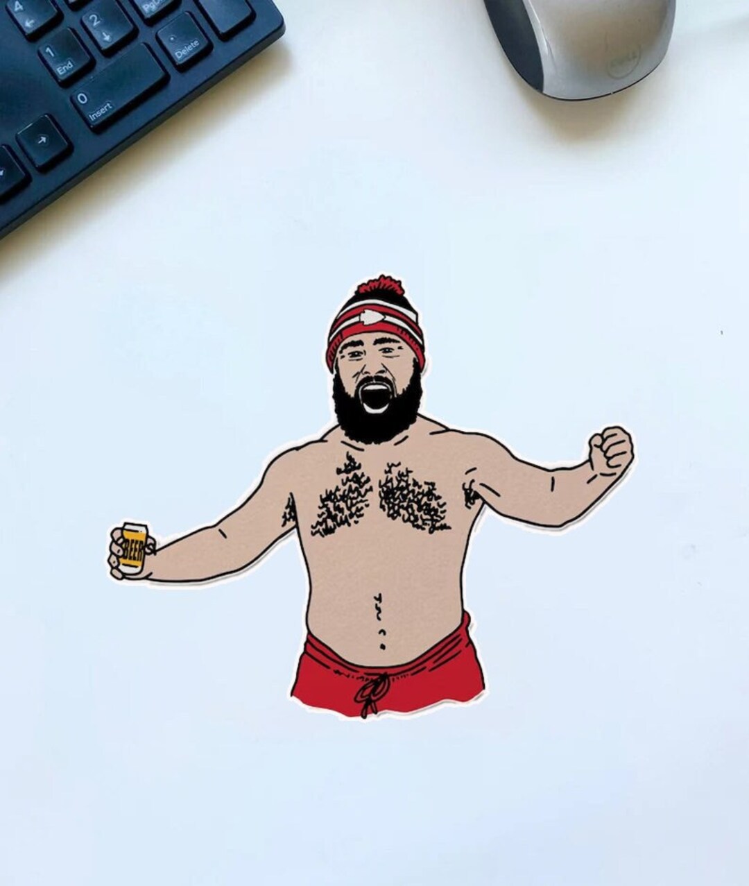 Jason Kelce Sticker, Funny Jason Vinyl Decal, Jason Kelce KC Sticker ...