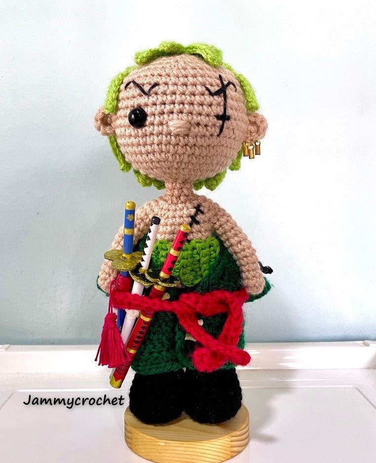 Roronoa Zoro one Piece Crochet Pattern - Etsy
