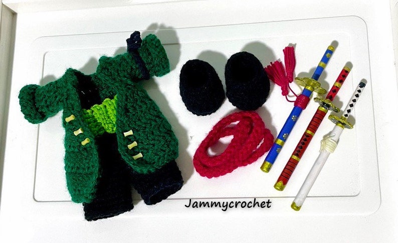 Roronoa Zoro one Piece Crochet Pattern - Etsy