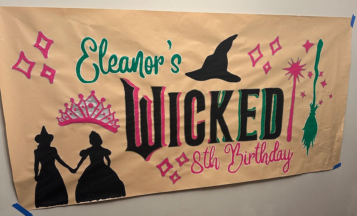 Wicked Witched Birthday Banner - Etsy
