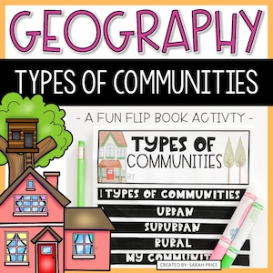 Types of Communities Flipbook Activities - Etsy