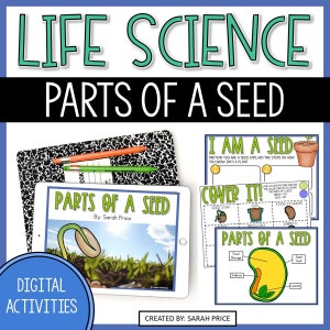 Parts of a Seed Google Slides - 2nd & 3rd Grade Digital Science Lessons ...