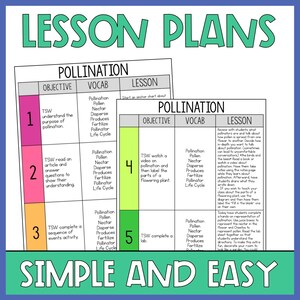3rd Grade Science Plants Unit | Parts of a Flower and Pollination ...