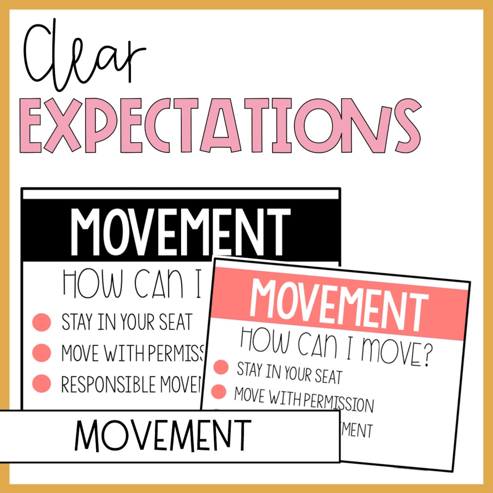 Classroom Management CHAMPS Posters - Etsy