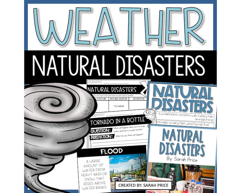 Natural Disasters Unit With Lesson Plans, Worksheets and Activities ...