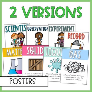 States of Matter Anchor Charts | States of Matter Worksheets Science ...