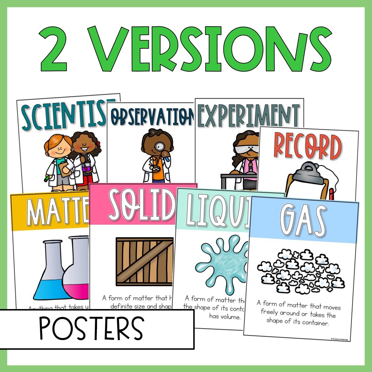 States of Matter Anchor Charts | States of Matter Worksheets Science ...