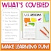 US Geography Worksheets | 5 Regions of the United States Lessons and ...