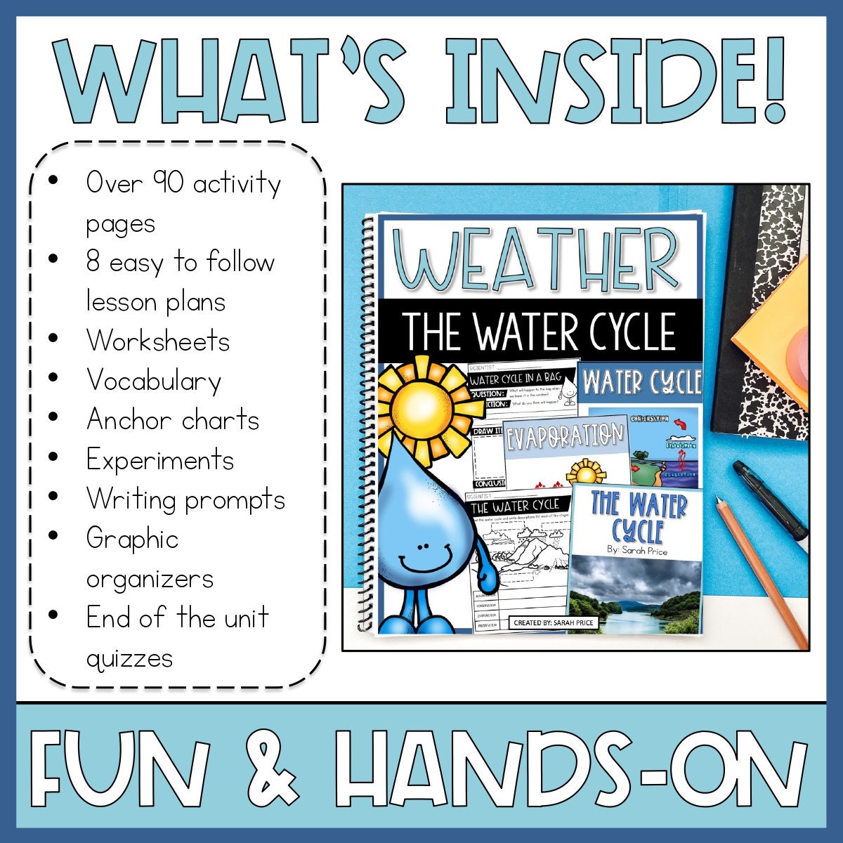 Water Cycle and Weather Lessons - 2nd and 3rd Grade Science Experiments ...