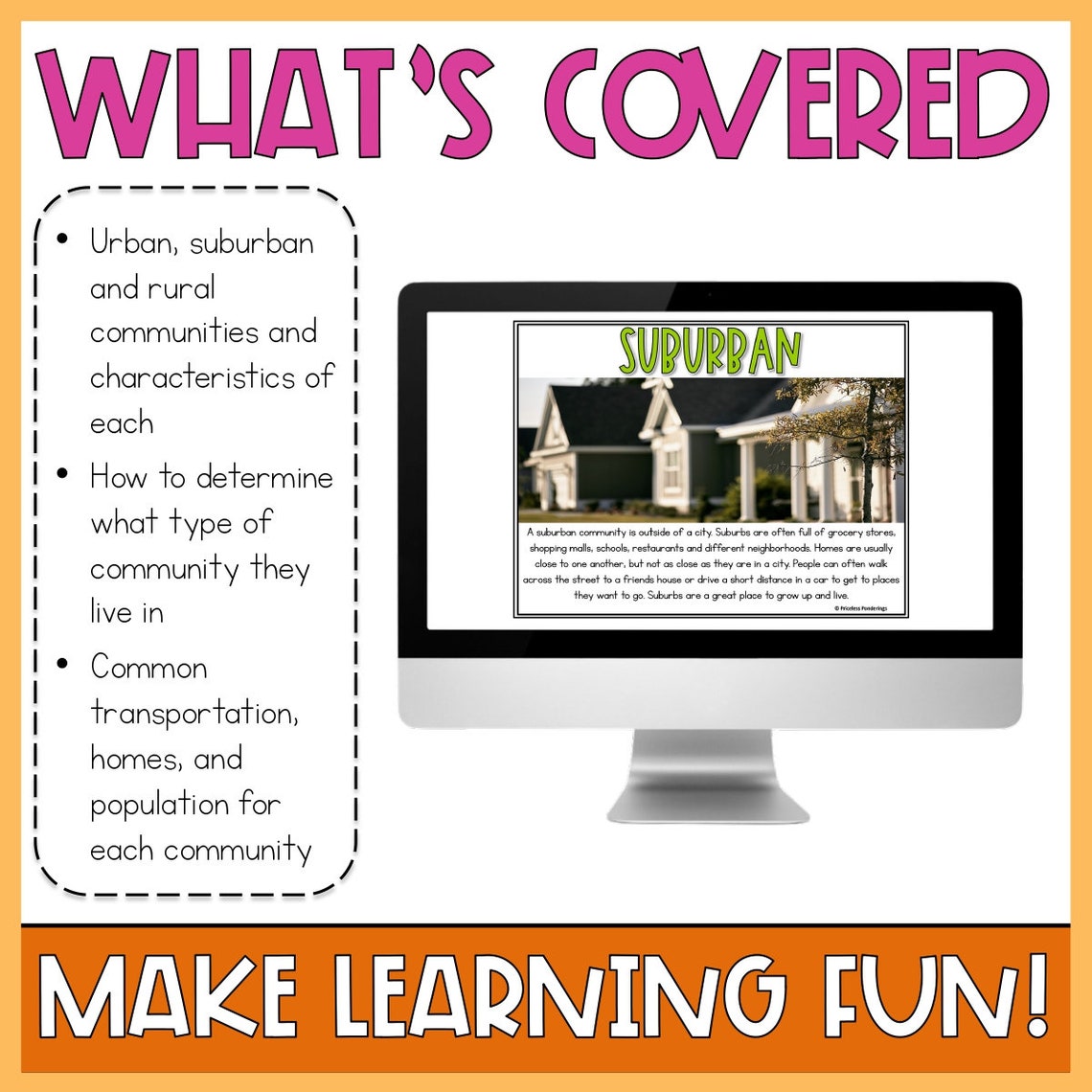 Types of Communities Digital Activities - 2nd 3rd Grade Geography ...