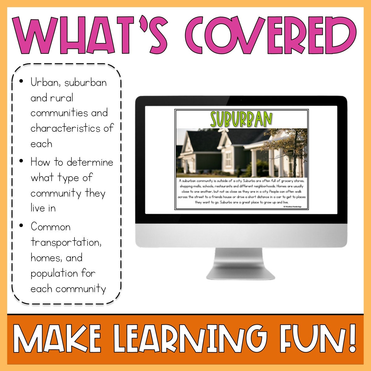 Types of Communities Digital Activities - 2nd 3rd Grade Geography ...