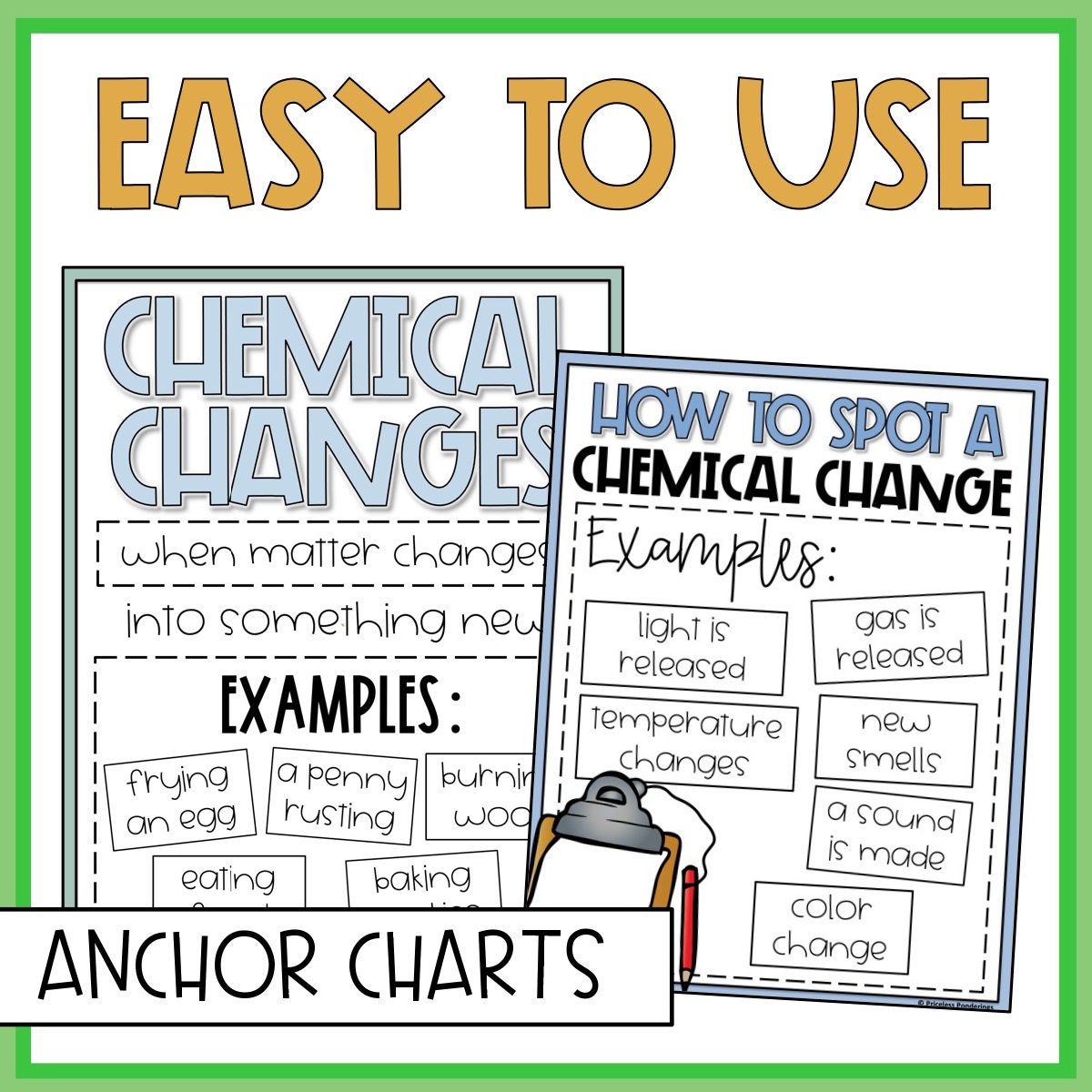 Chemical Changes Activities and Interactive Notebook Materials - Etsy