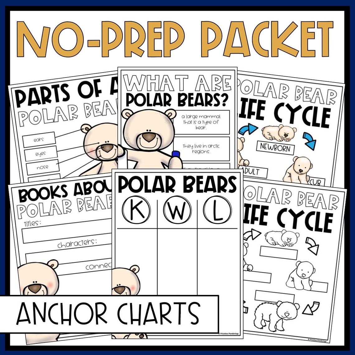Polar Bear Activities - 2nd 3rd Grade January Science Math ELA ...