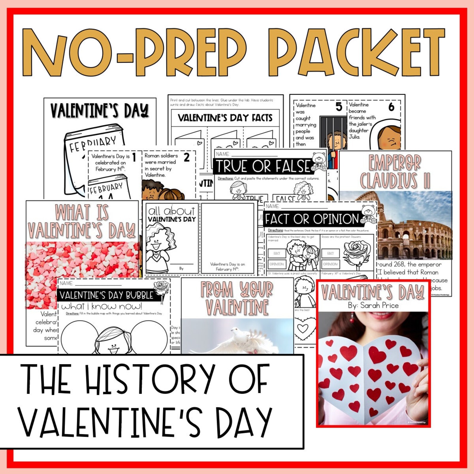 History of Valentines Day Life Cycle of a Rose - 2nd Grade February ...