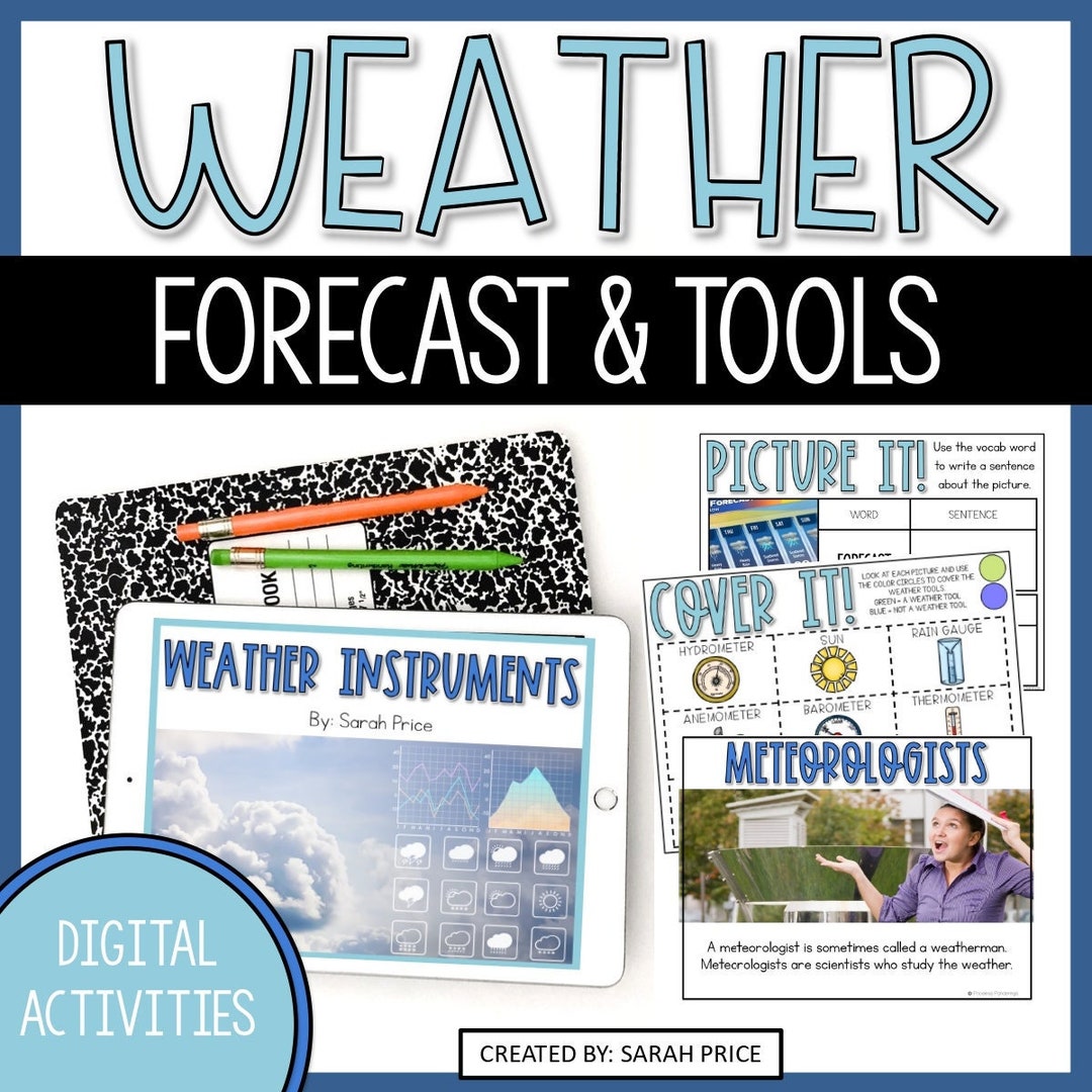 Weather Tools Forecasting Digital Activities - 2nd & 3rd Grade Science ...
