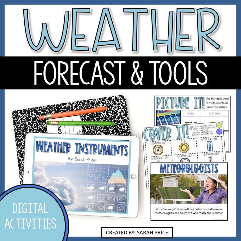 Weather Tools Forecasting Digital Activities - 2nd & 3rd Grade Science ...