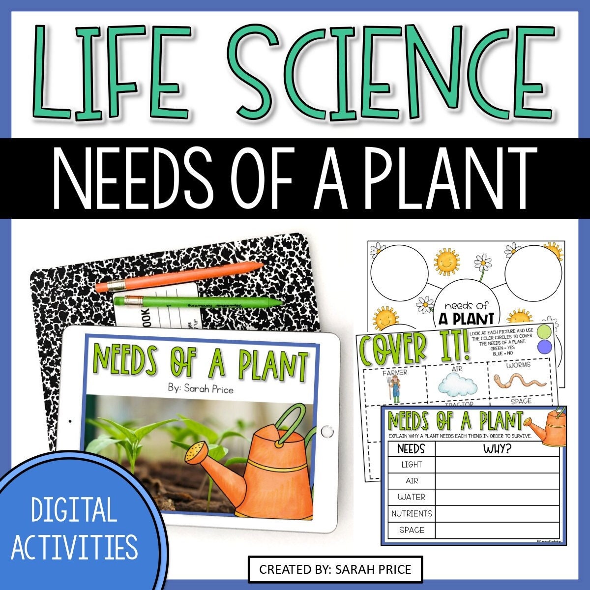 Needs of a Plant Digital Activities - 2nd 3rd Grade Life Science ...