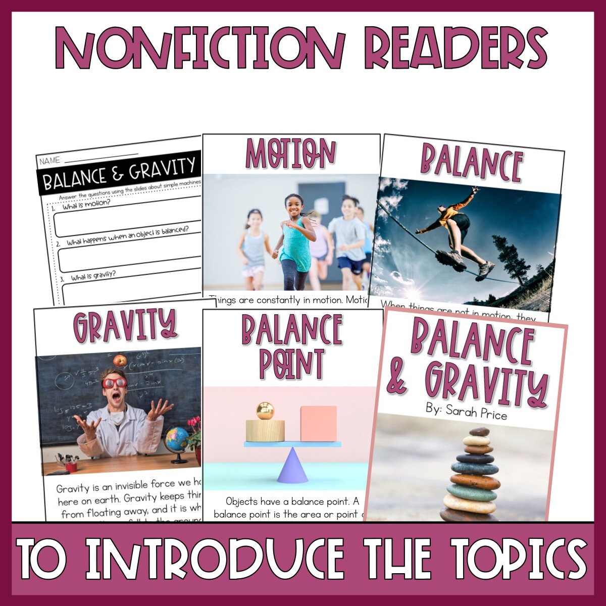 Gravity and Balance Activities, Lessons, Worksheets - 2nd & 3rd Grade ...
