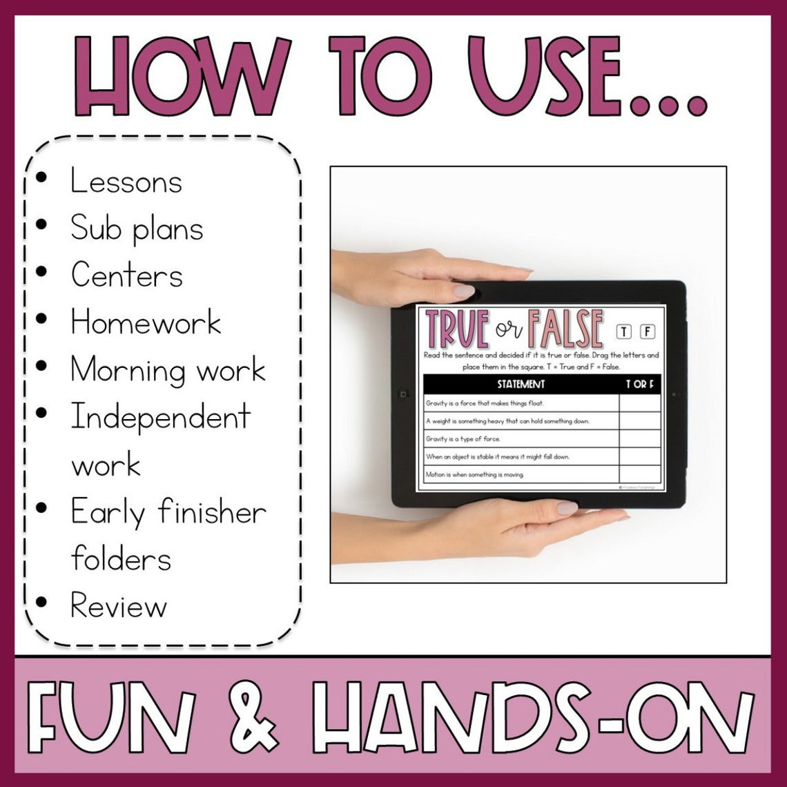 Balance Gravity - 2nd & 3rd Grade Science Digital Activities - Etsy