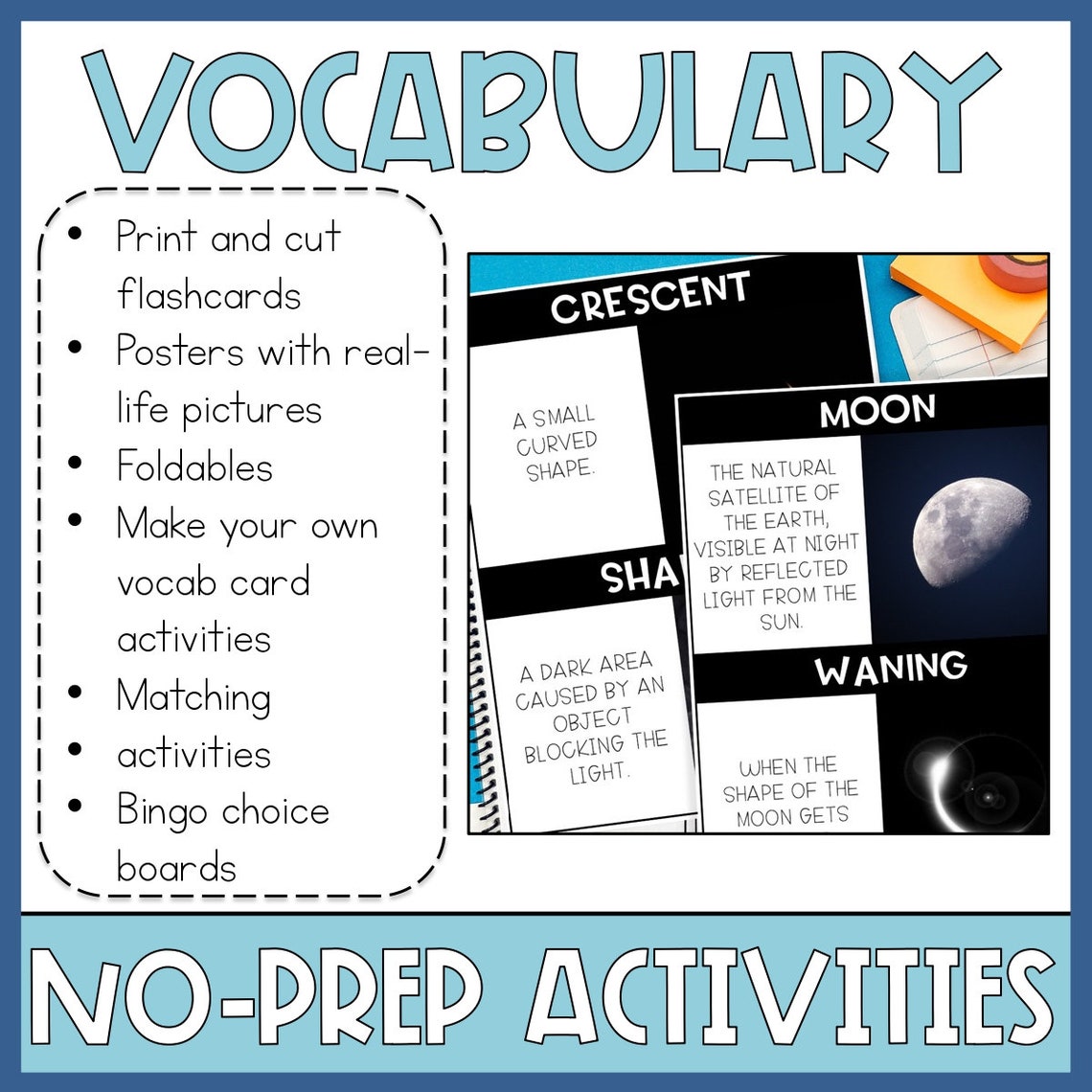 Phases of the Moon Lessons Activities 2nd and 3rd Grade Astronomy ...