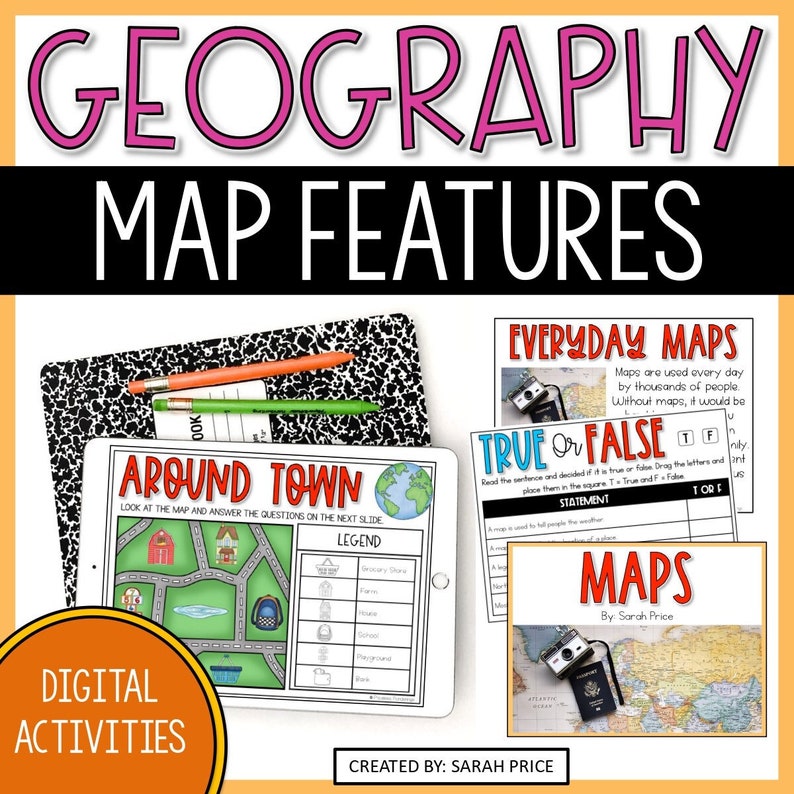 Map Skills Digital Activities for Google Slides - Etsy