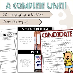 Classroom Mock Election Activities | Student Government | 2nd - 4th ...