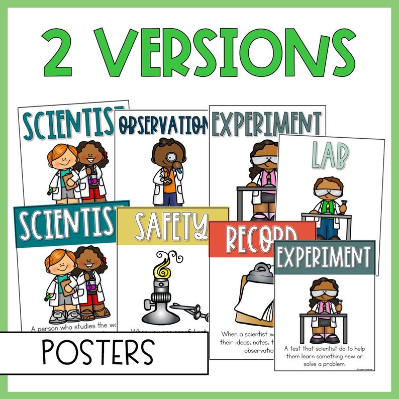 Scientists and Safety Anchor Charts and Science Posters - Etsy