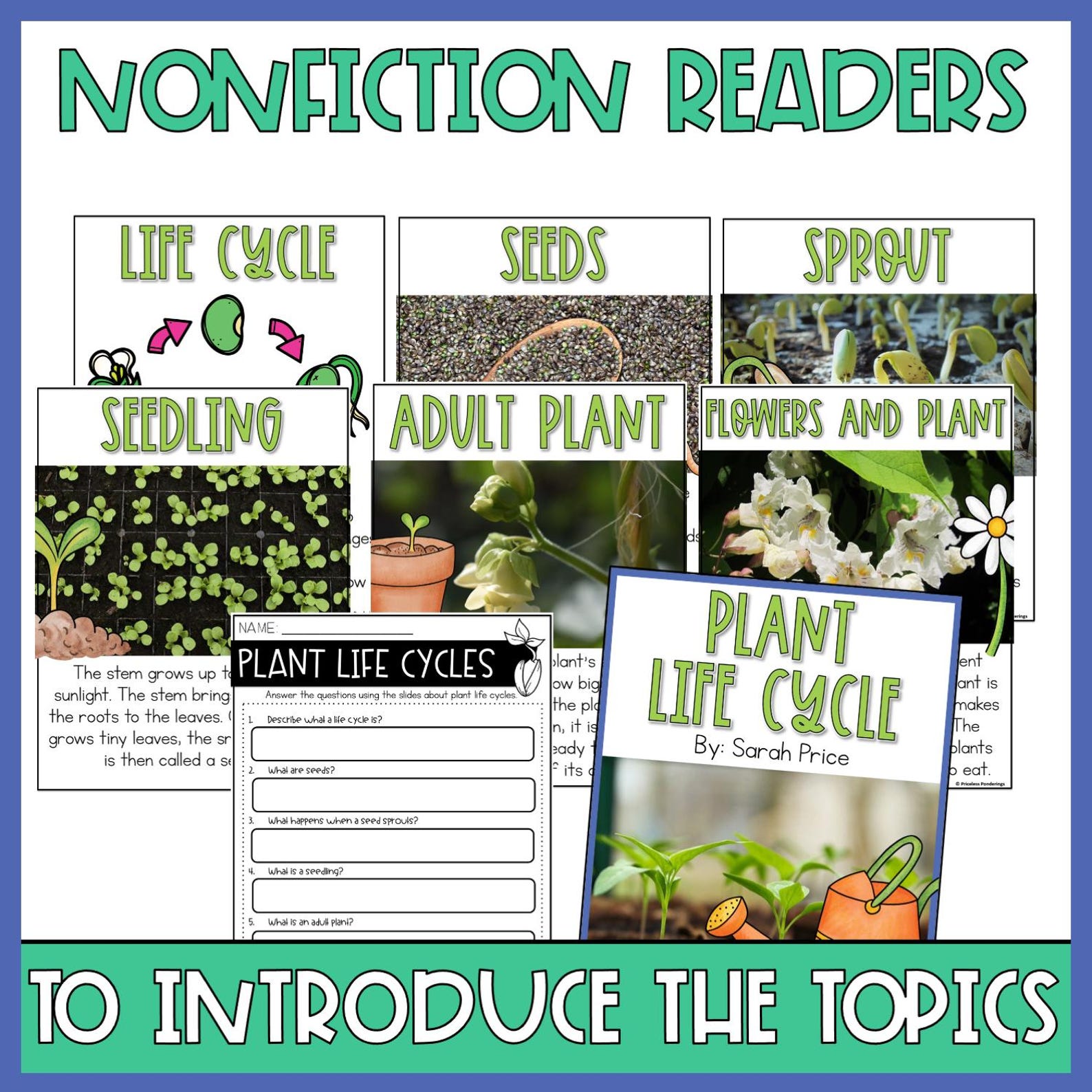 Plant Life Cycle Activities | Spring Science Worksheets for Elementary ...
