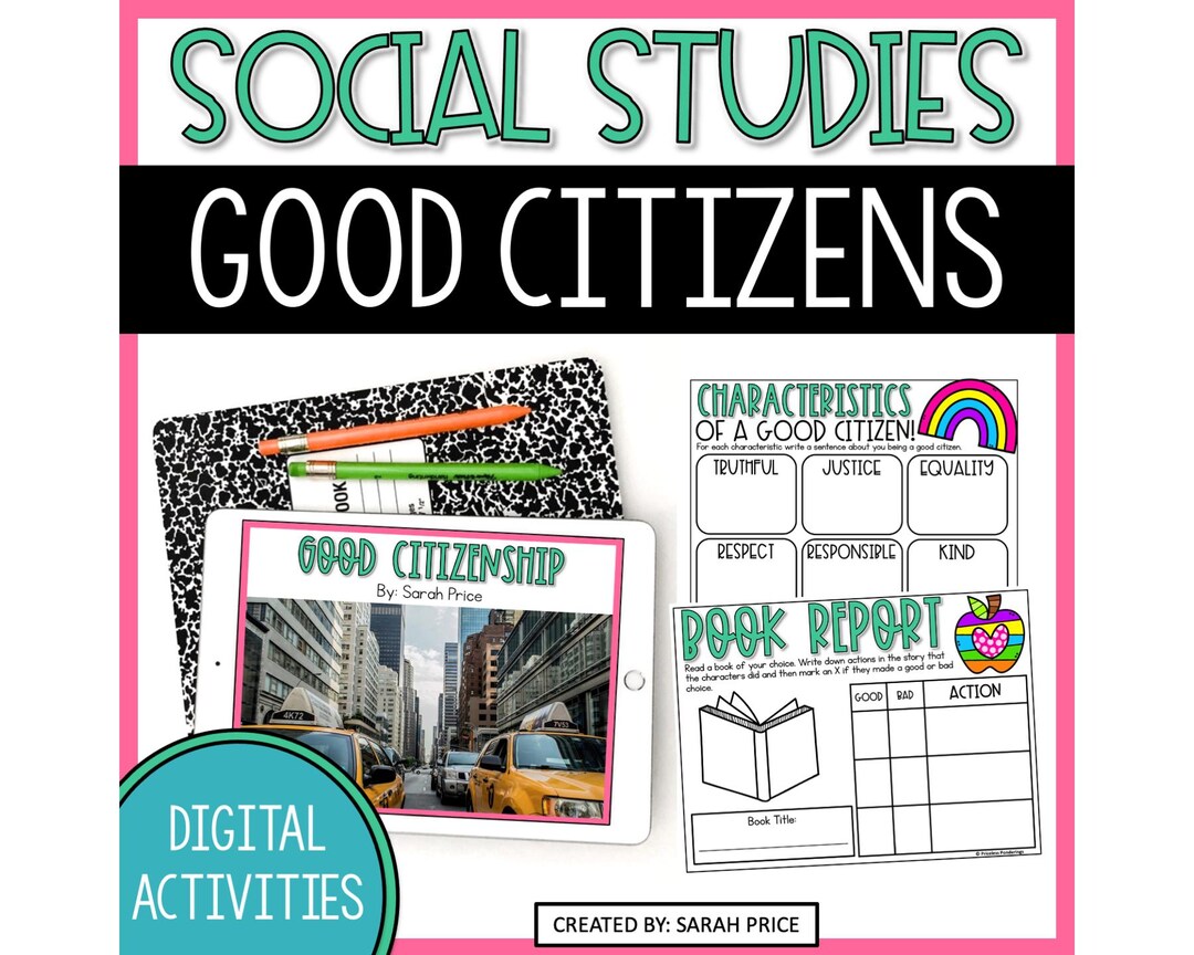 How to Be a Good Citizen Digital Activities - 2nd and 3rd Grade Social ...