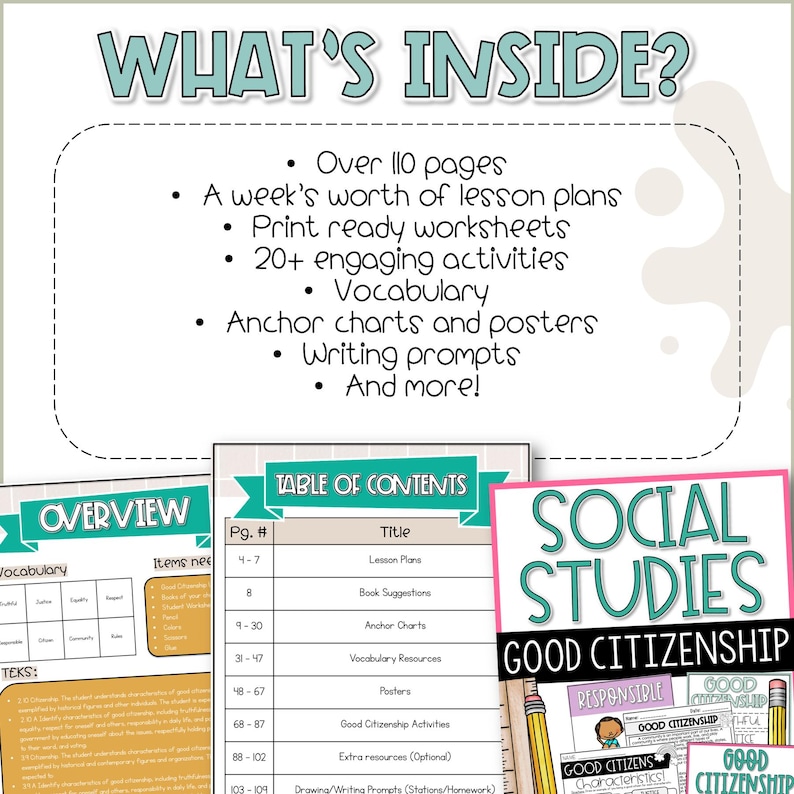 Citizenship Activities | Good Citizen | Responsible Citizens | Back to ...