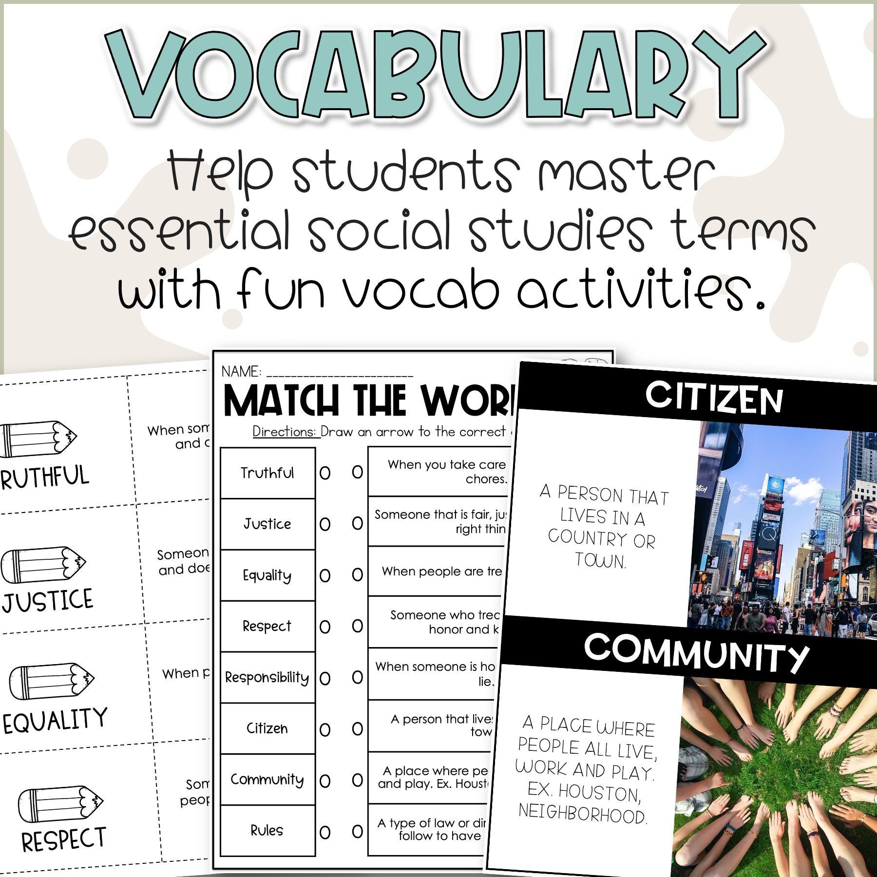 Citizenship Activities | Good Citizen | Responsible Citizens | Back to ...