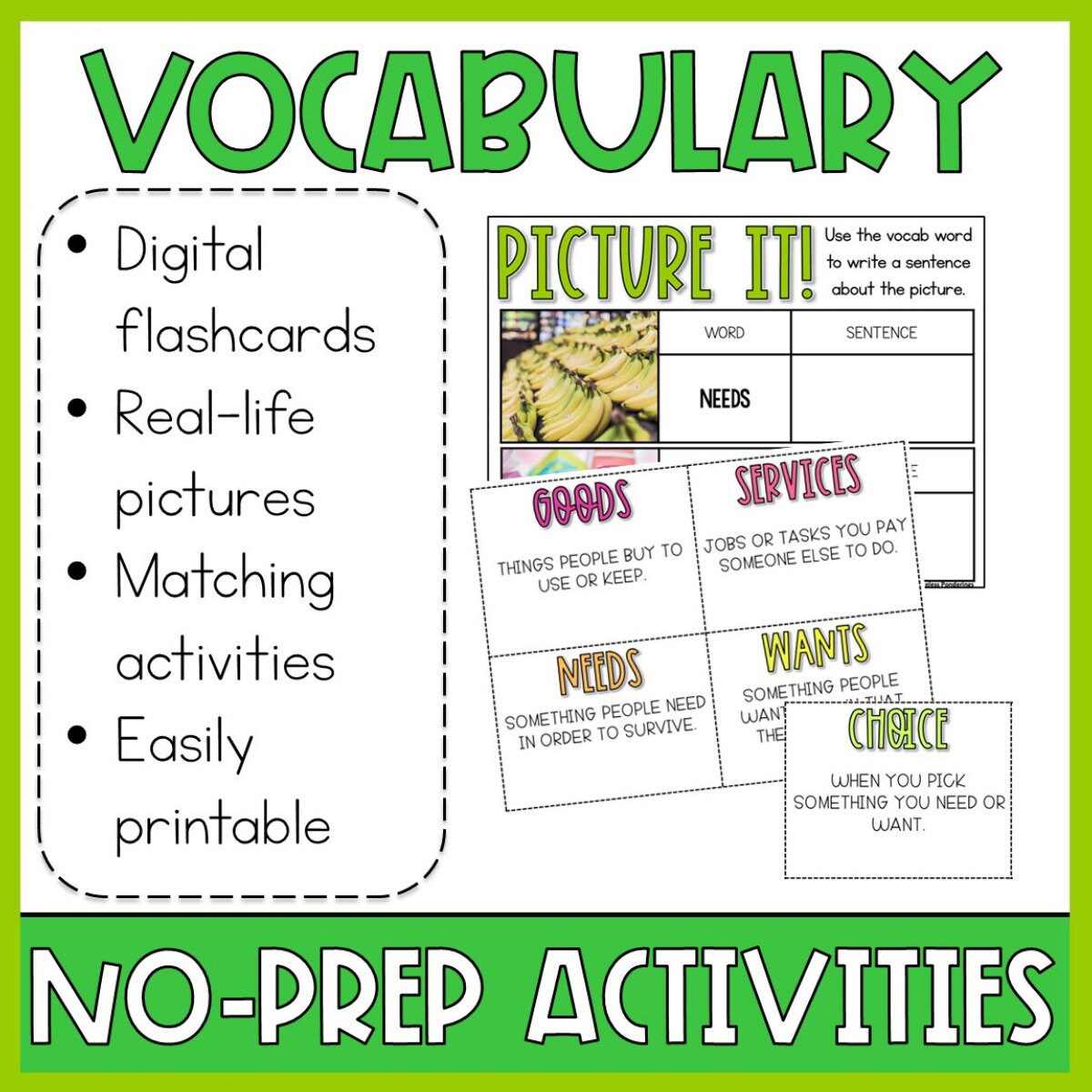 Economics: Needs and Wants Digital Activities - Etsy