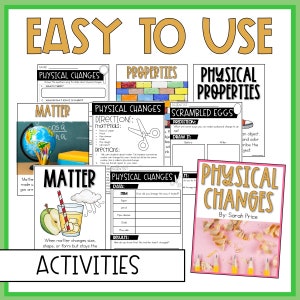 2nd Grade Science Physical Changes Properties of Matter Interactive ...