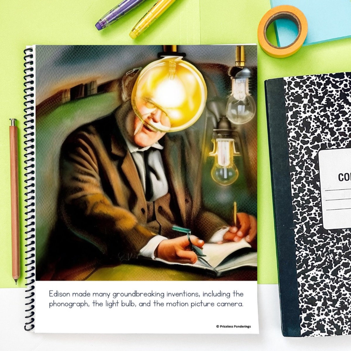 Thomas Edison Biography Famous Inventors Picture Books - Etsy