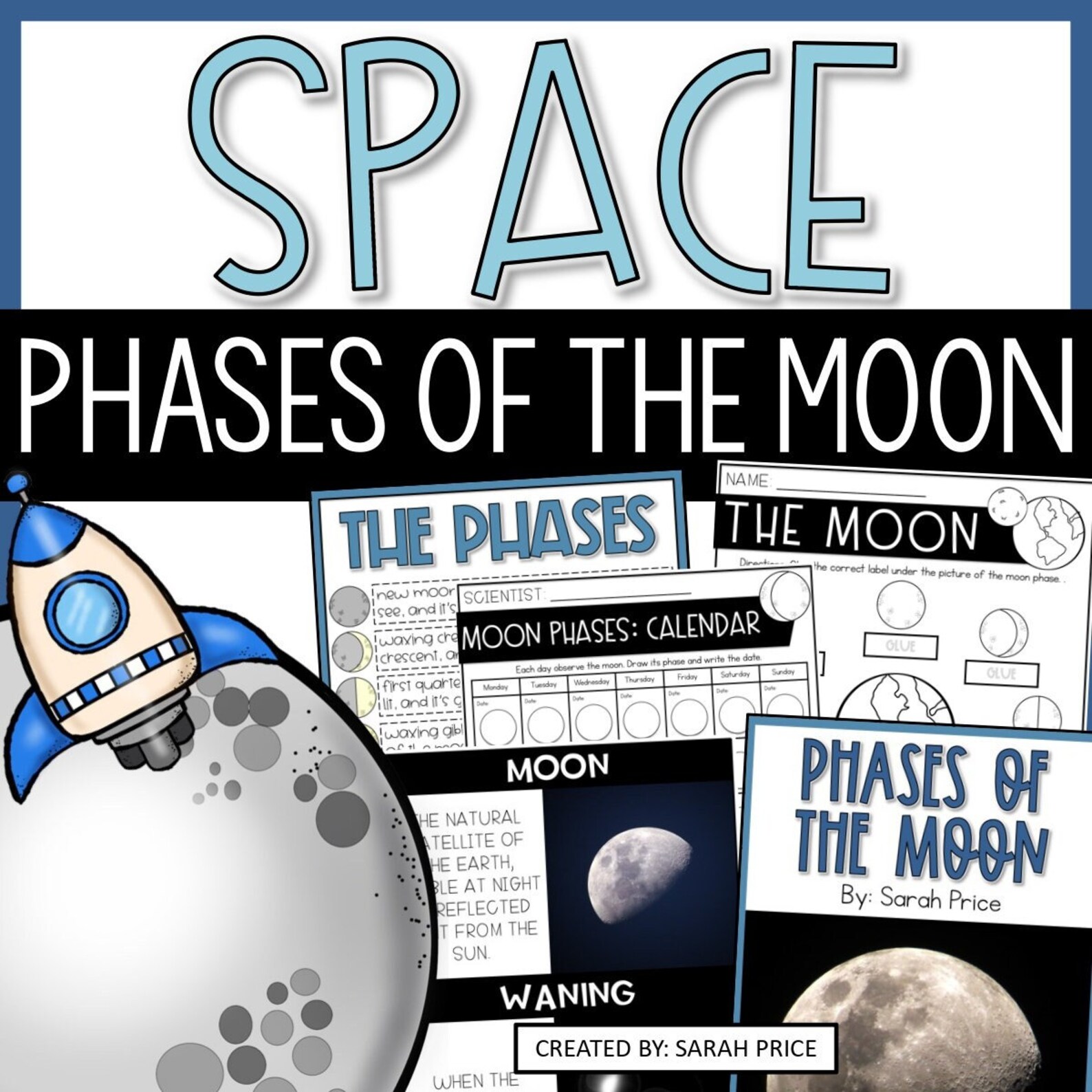 Phases of the Moon Lessons Activities - 2nd and 3rd Grade Astronomy ...