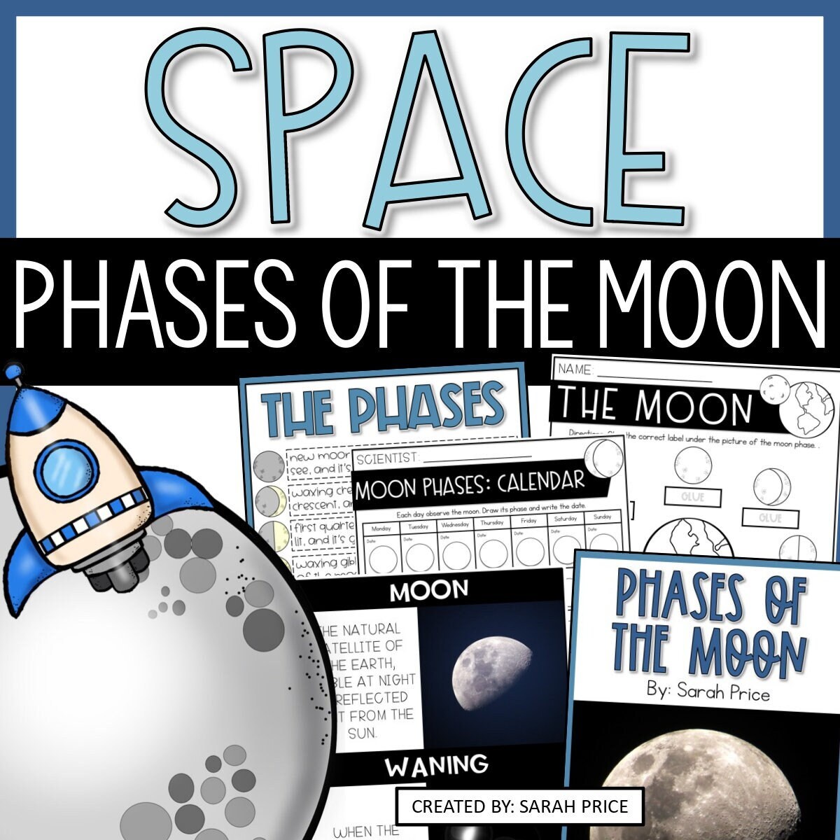 Phases of the Moon Lessons Activities 2nd and 3rd Grade Astronomy ...